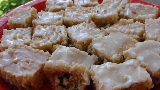 rum glazed raisin bars